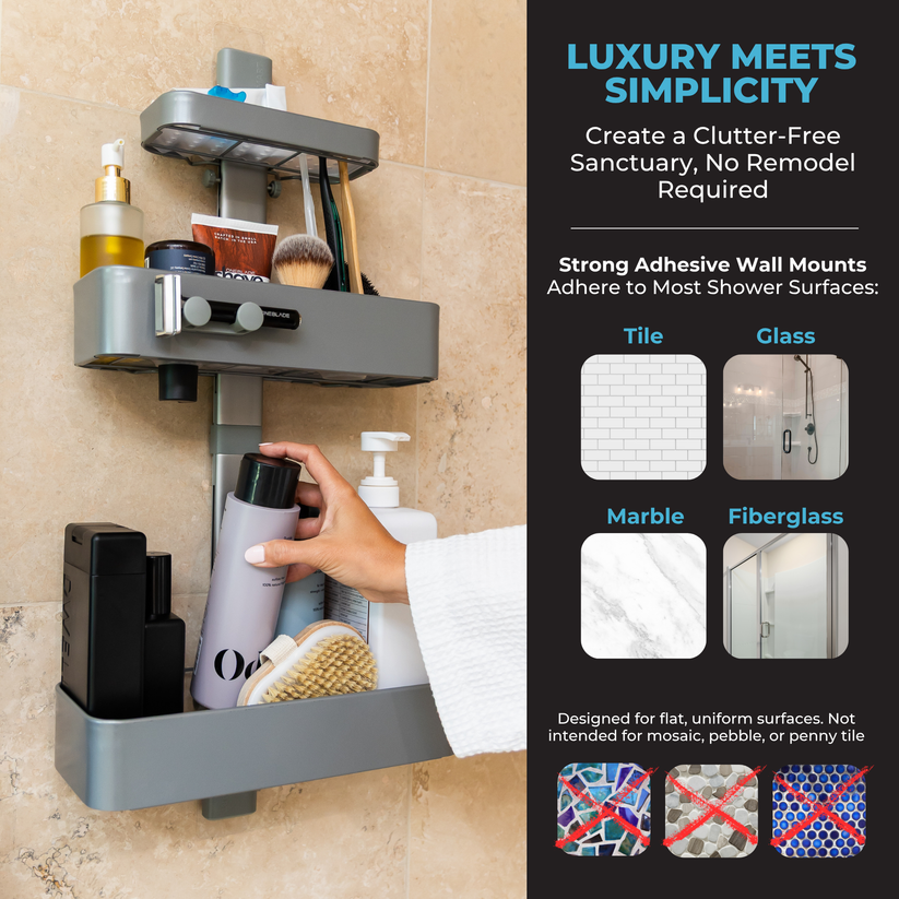 ShowerSMART - Adjustable Shower Caddy